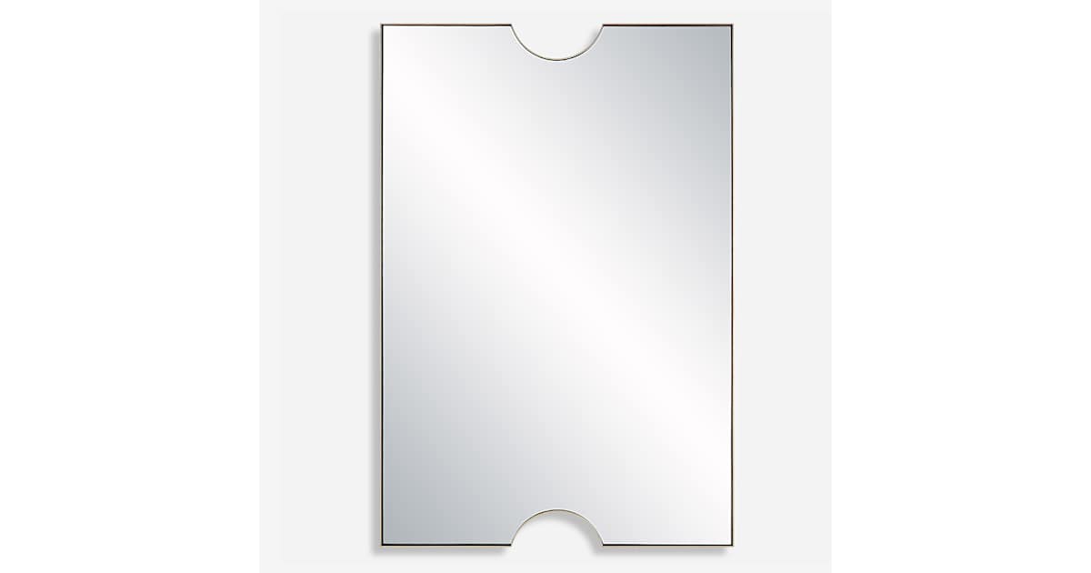 Uttermost 09933 Ticket 23-3/4"W x 35-1/2"H Rectangular Flat Accent ...