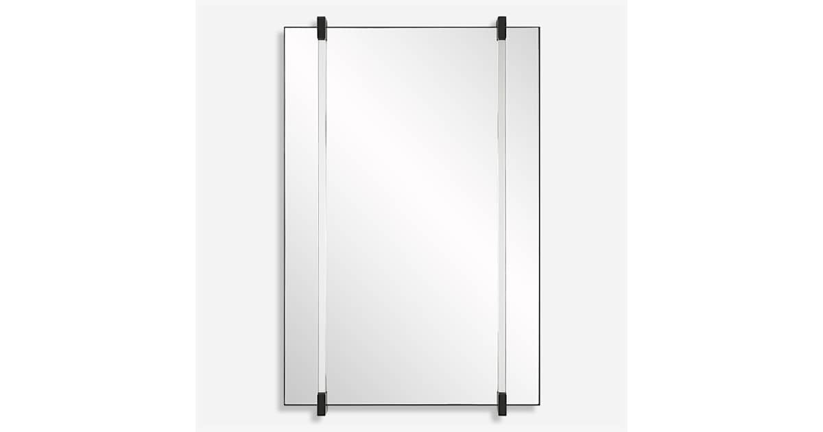 Uttermost 09937 Ladonna 24-1/4"W x 37-3/8"H Rectangular Flat Accent Mirror | Ferguson Home