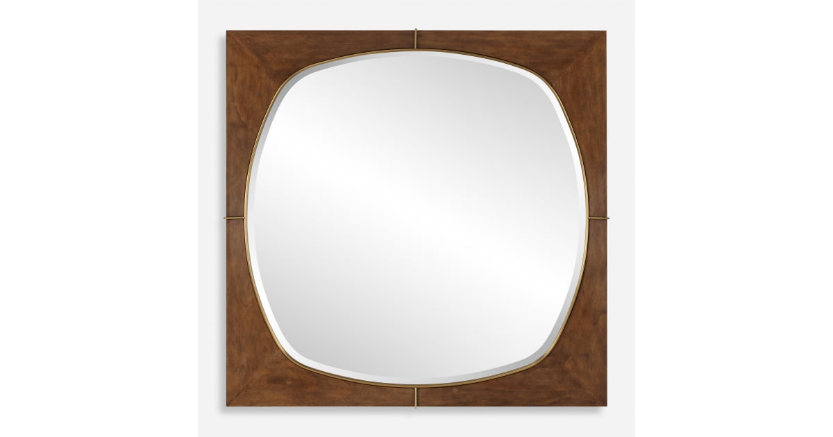 Uttermost 09973 Garonne 40" Diameter Circular Framed Bathroom Mirror ...
