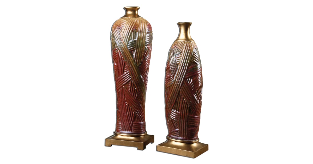 Uttermost 19756 Aubree Ceramic Canisters,, Set of 2 | Build.com