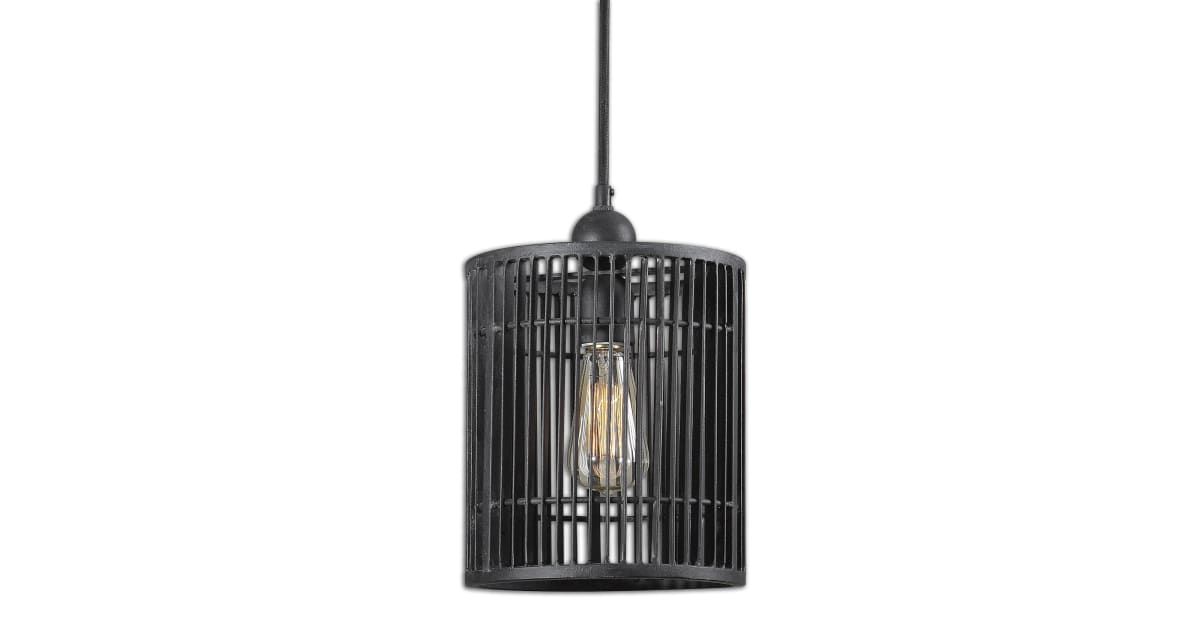 Uttermost 21980 Bronson 1 Light Cage Pendant | Ferguson Home