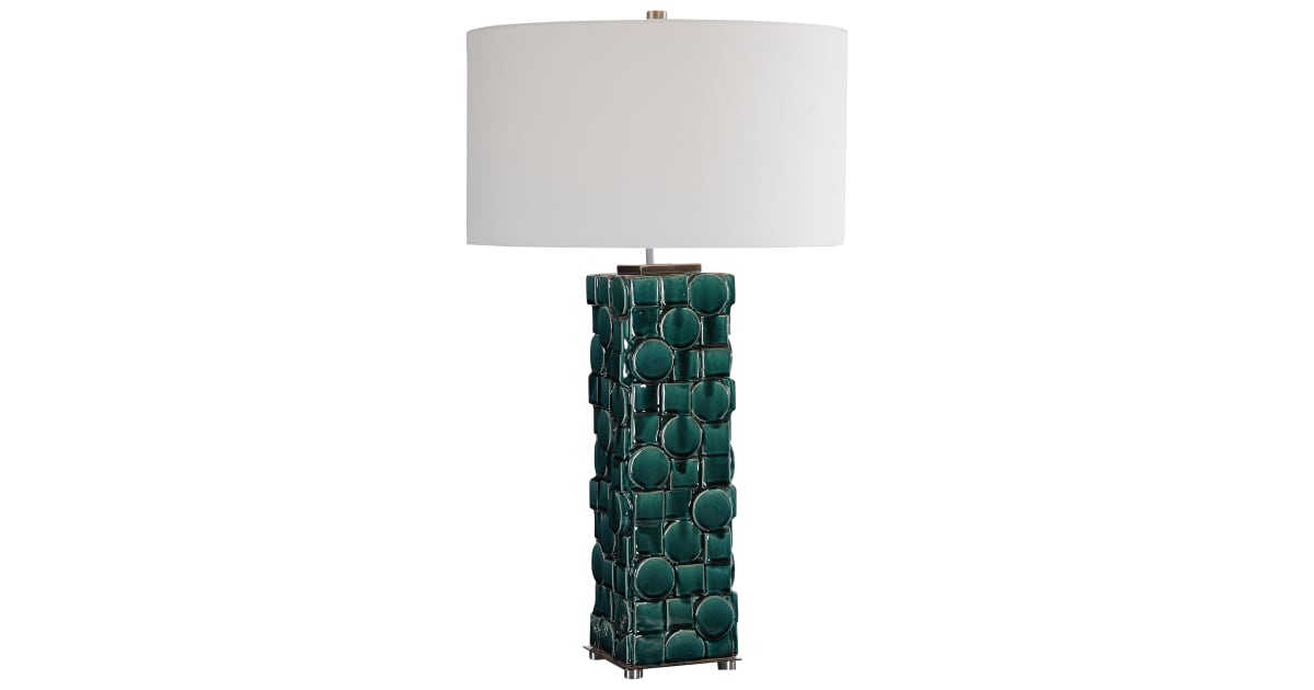 Uttermost 28385 Geometry 31" Tall Ceramic Table Lamp | Build.com