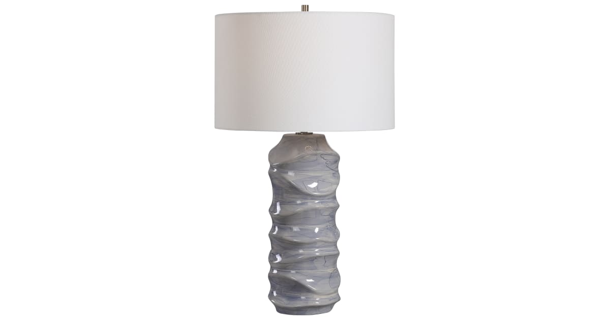 Uttermost 28467 Waves 28" Tall Ceramic Table Lamp | Ferguson Home