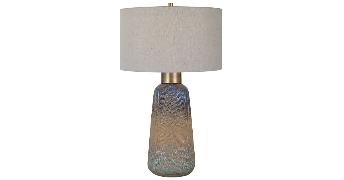 Uttermost 30055-1 Western Sky 29" Tall Vase Table Lamp - Blue Ombre ...
