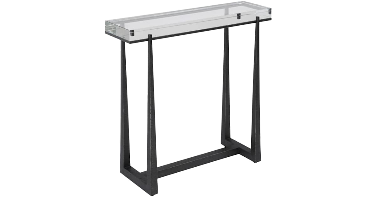 Uttermost 50085 Midas 24" Wide Crystal and Iron Accent Table | Ferguson ...