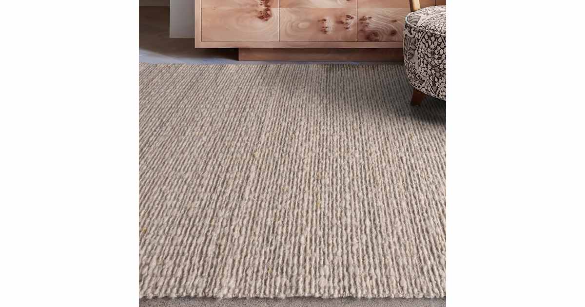 Uttermost 71165-8 Lovelle 8' x 10' Wool Solid Indoor Rectangular Area ...
