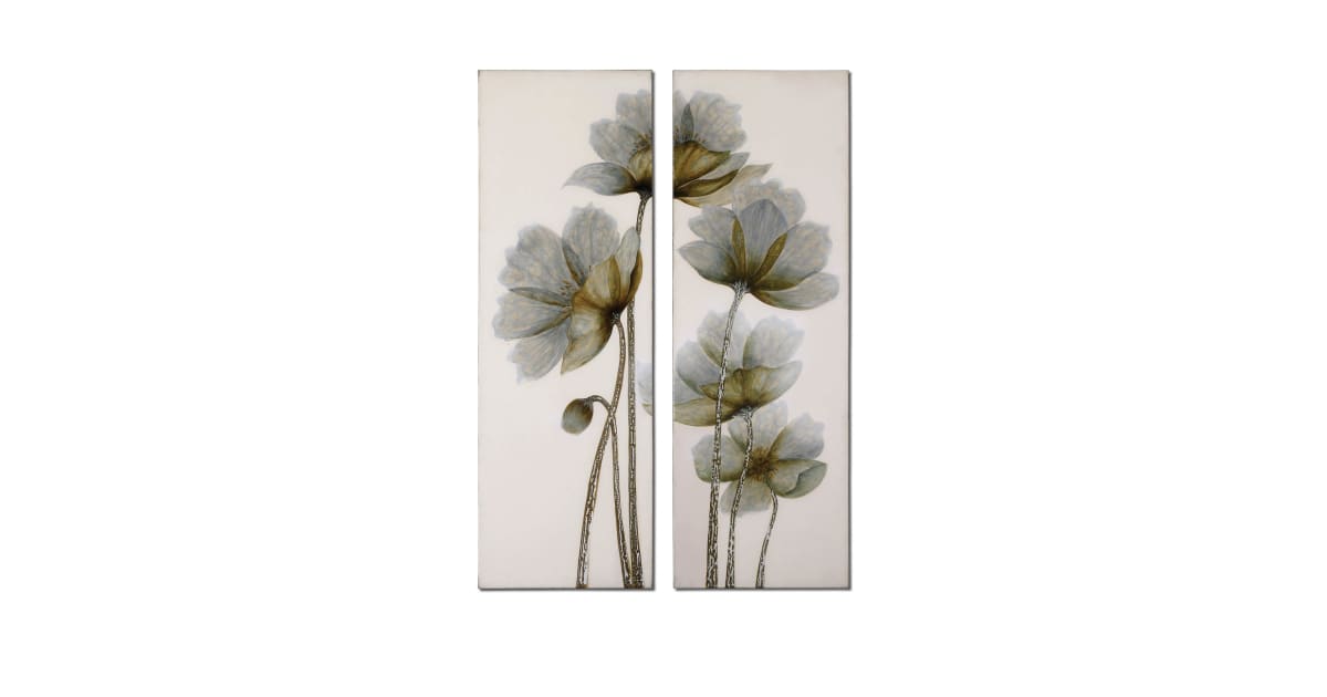 Uttermost 34201 Floral Glow I Ii Set of 2 Wall Art | Build.com