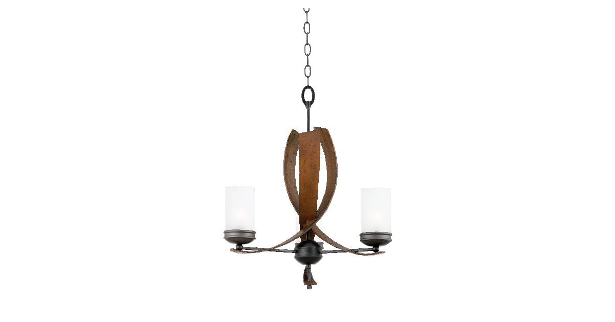 Varaluz 112C03B 3 Light Mini Chandelier With Hand Forged Metal Curves ...