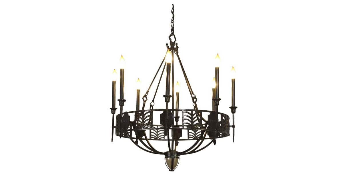 Varaluz 166C08-TM Acero 8 light chandelier made from recycled steel ...