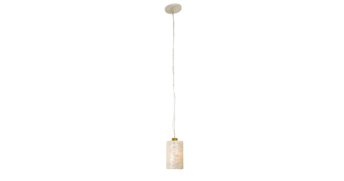 Varaluz 205M01 1 Light 5" Wide Sustainable Shell Naturals Mini Pendant ...