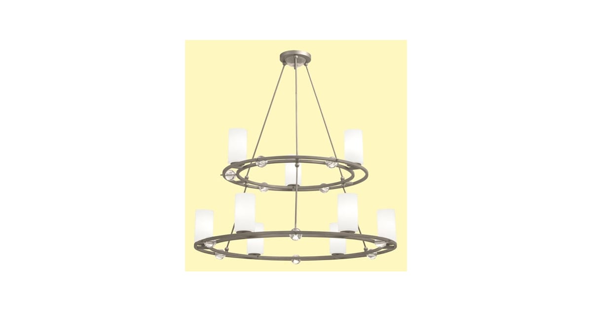 Varaluz 127C09 Contemporary 9 Light 2-Tier Chandelier from the Envy ...
