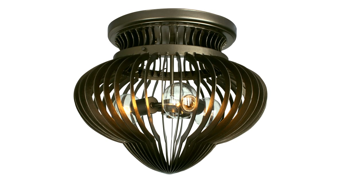 Varaluz 139S03NB Clout Flushmount 3 Light Ceiling Fixture | Ferguson Home