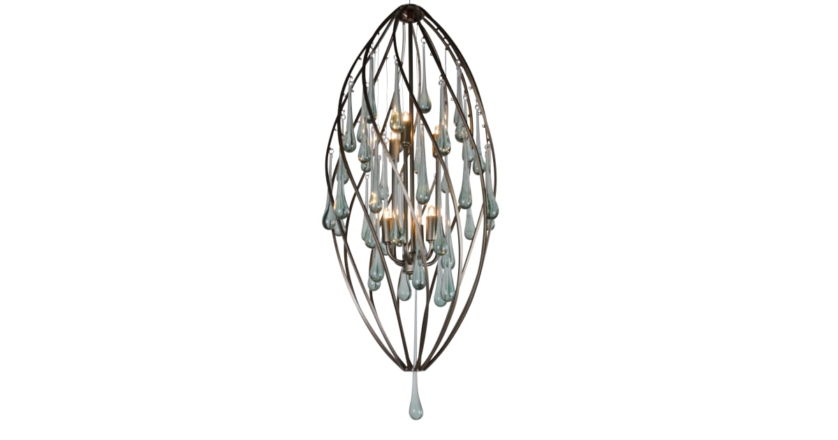 Varaluz 151F06NB 6 Light Foyer Pendant from the Area 51 Collection ...