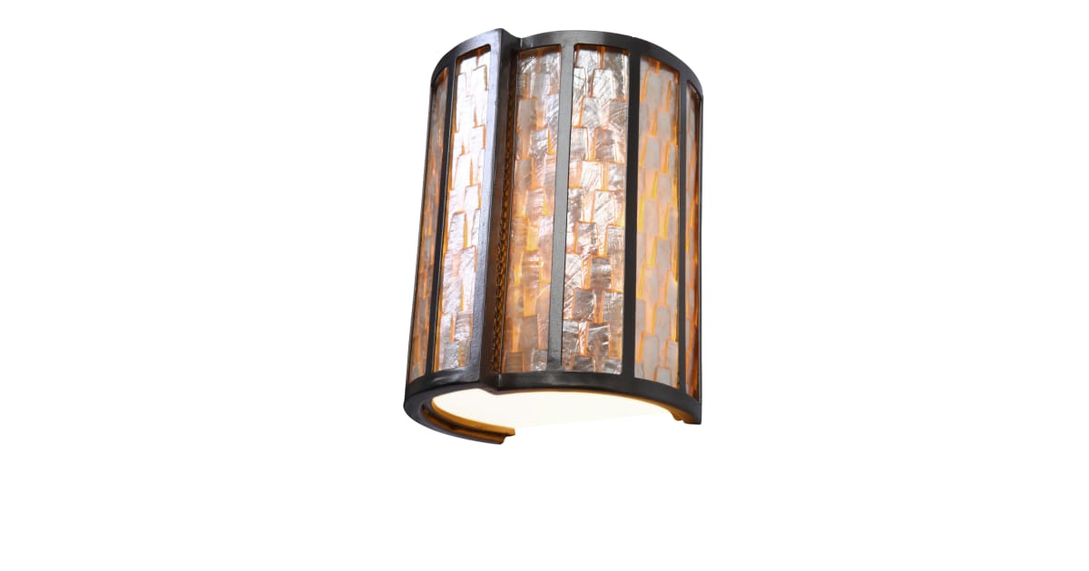 Varaluz 175W01 1 Light 8" Wide Sustainable Shell Affinity Sconce from ...