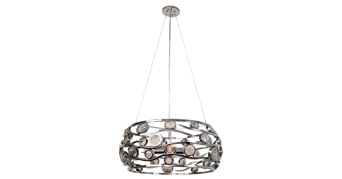 Varaluz 210P04CH 4 Light Foyer Pendant with Artisanal Hand-Worked ...