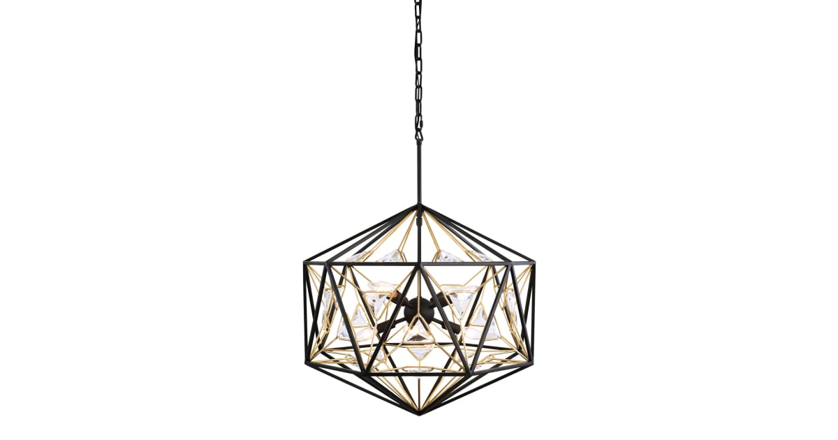 Varaluz 353P08MBFG Marcia 8 Light 24" Wide Crystal Pendant | Ferguson Home
