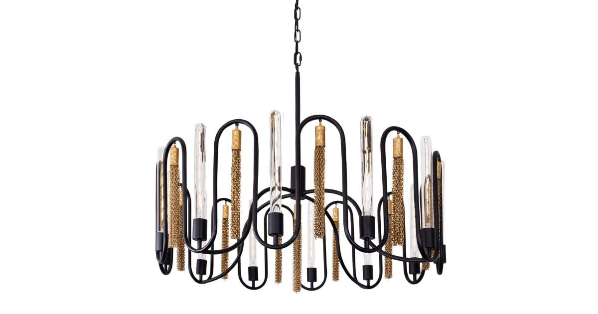 Varaluz 354P12MBAG Darden 12 Light 36" Wide Pendant | Ferguson Home