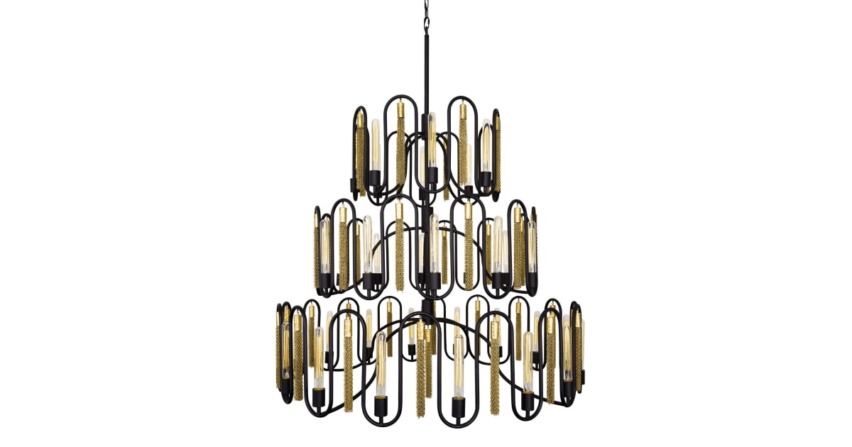 Varaluz 354P36MBAG Darden 36 Light 48" Wide Chandelier | Build.com