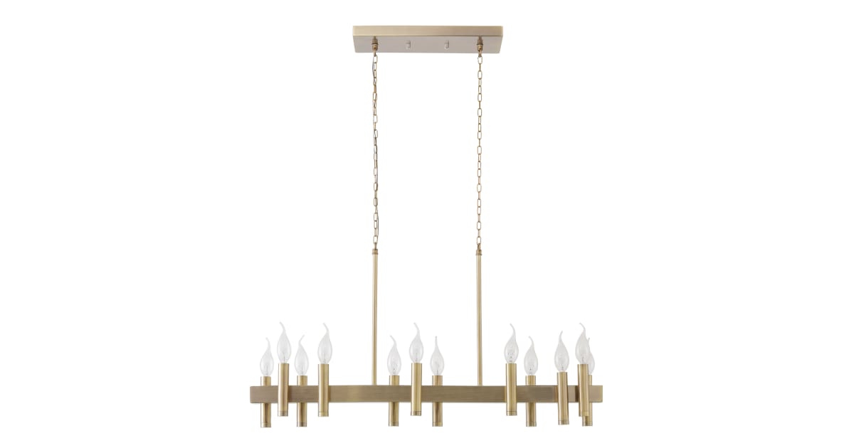 Varaluz 357N12BB Collette 12 Light 32" Wide Linear Pendant | Ferguson Home