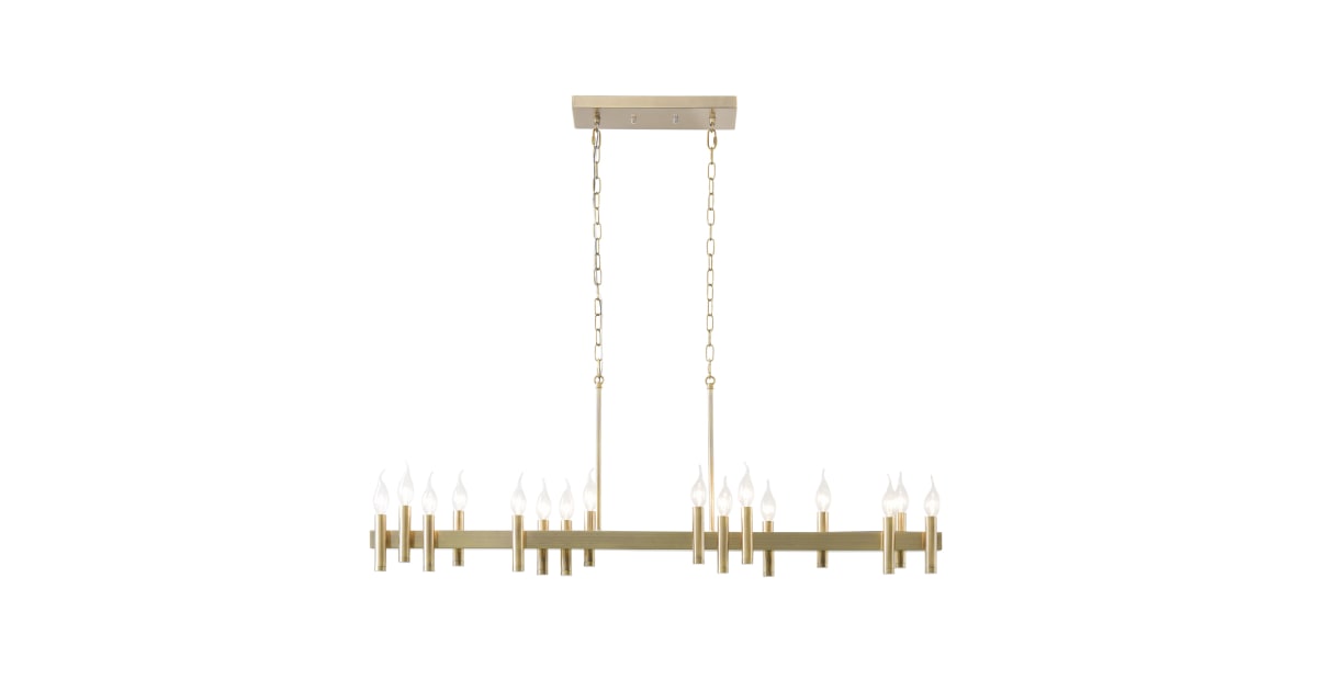 Varaluz 357N16BB Collette 16 Light 48" Wide Linear Pendant | Ferguson Home