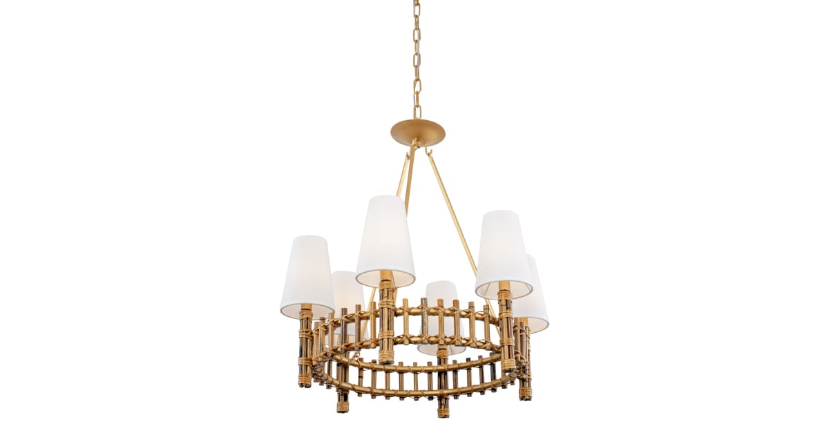 Varaluz 360C06FG Nevis 6 Light 26" Wide Ring Chandelier | Build.com