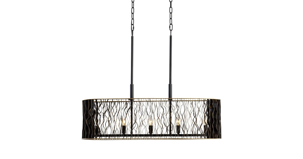 Varaluz 380N05MBFG Estela 5 Light 36" Wide Linear Pendant | Ferguson Home