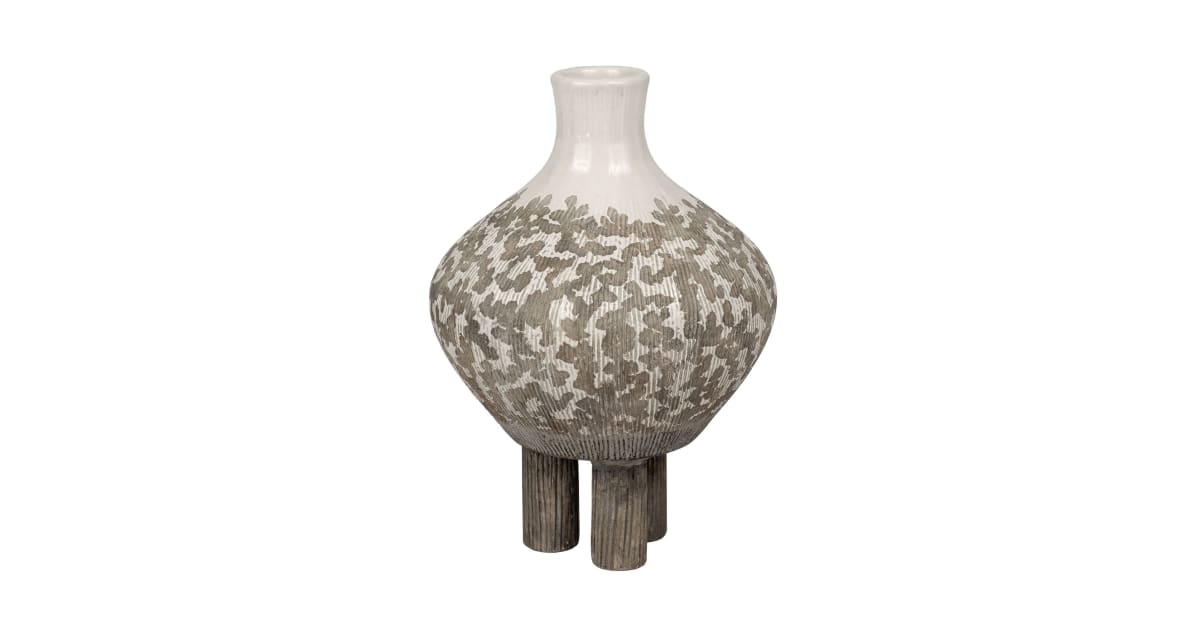 Varaluz 445VA02A Burri 6" Wide Ceramic Table Vase | Ferguson Home