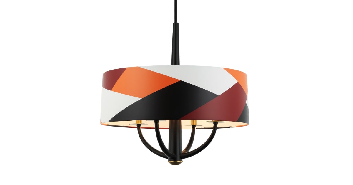 Varaluz 501P04BLSB Patchwork 4 Light 24" Wide Pendant | Build.com