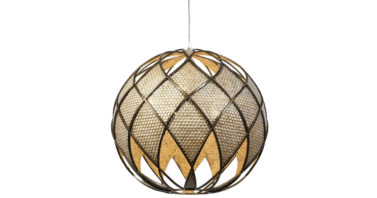 Varaluz 203P06 Argyle 5 Light 24" Hand Forged Recycled Steel Pendant ...