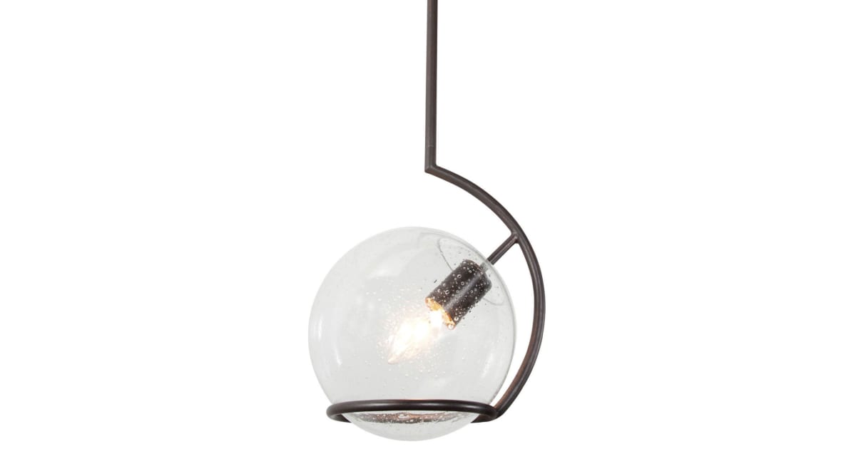 Varaluz 243M01MB Watson 9" Recycled Steel / Glass Pendant | Ferguson Home