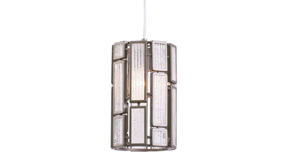 Varaluz 255M01NB Harlowe Single Light 6" Pendant with Recycled Glass ...