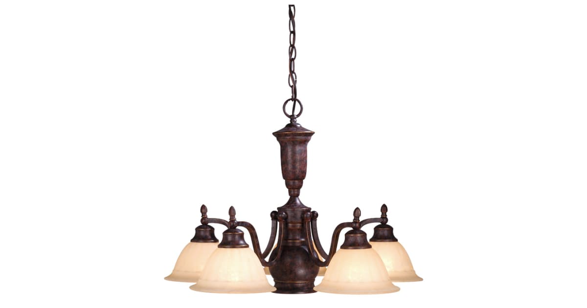 Vaxcel Lighting CH33306AZ Six Light Down Lighting Chandelier from the ...