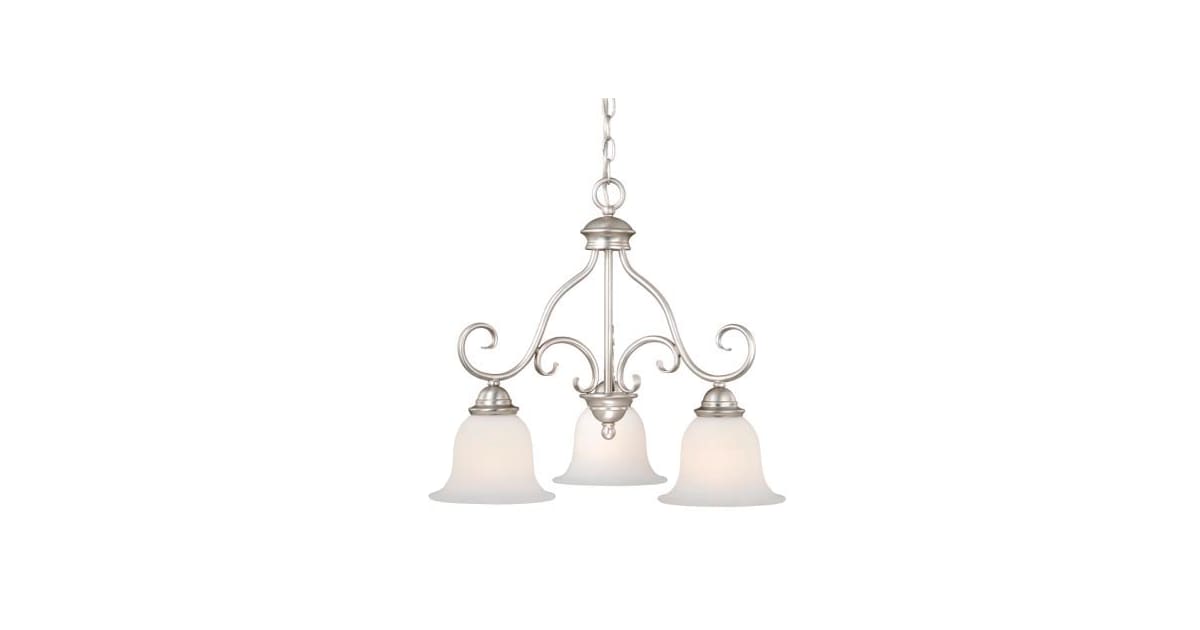 Vaxcel Lighting PA-CHD003BN Three Light Down Lighting Chandelier from ...