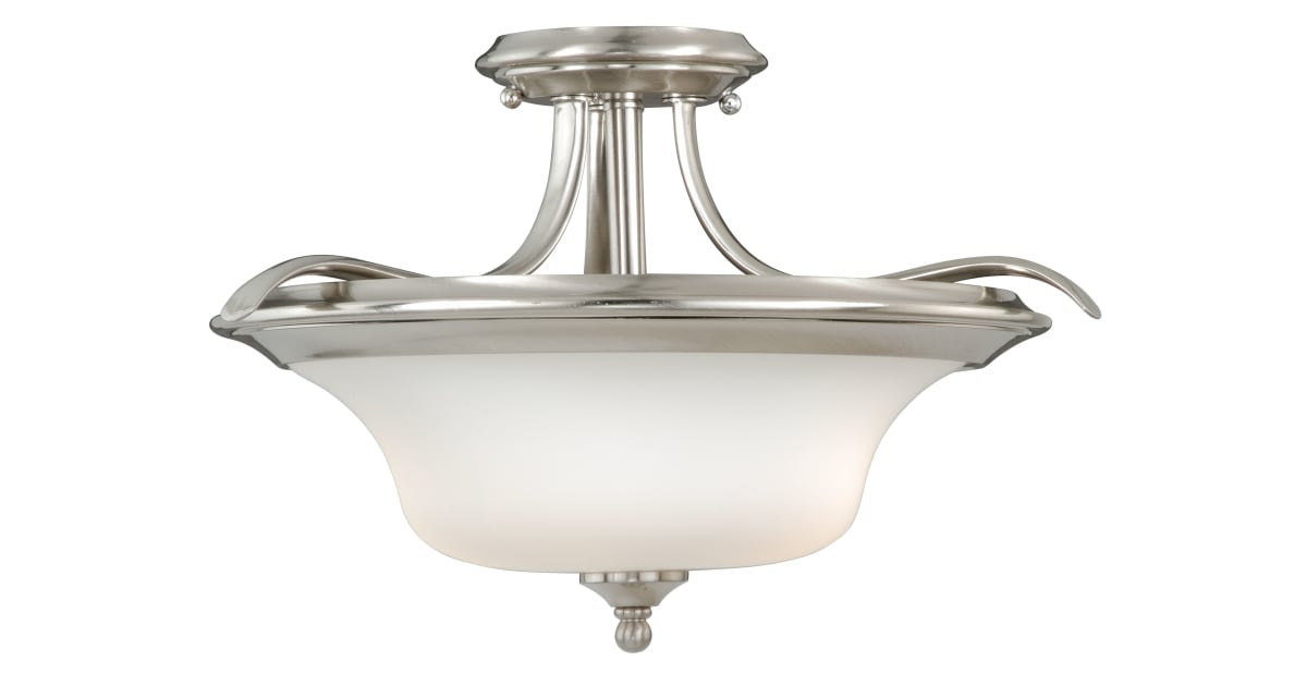 Vaxcel Lighting C0013 Sonora 2 Light 17" Wide Semi-Flush Indoor Ceiling ...
