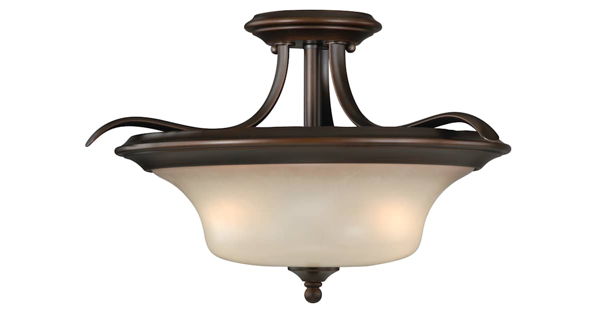 Vaxcel Lighting C0019 Sonora 2 Light 17" Wide Semi-Flush Indoor Ceiling ...