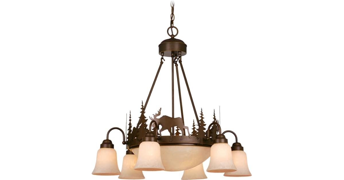 Vaxcel Lighting CH55606BBZ Yellowstone 9 Light 28-1/2" Wide Chandelier ...