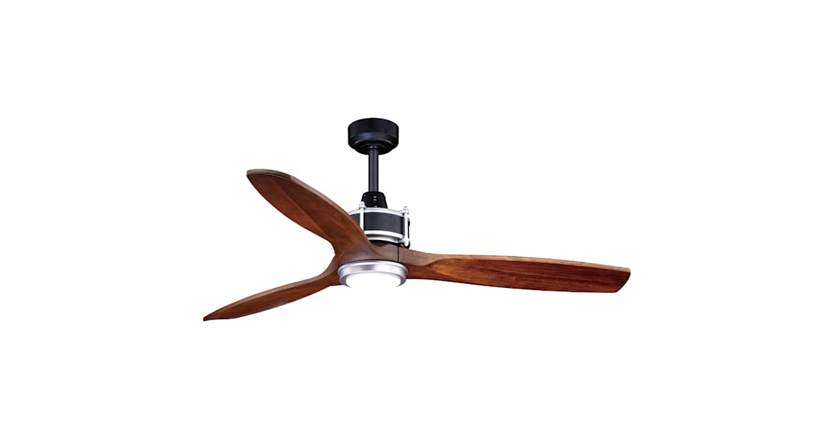 Vaxcel Lighting F0057 Curtiss 52" 3 Blade Indoor Ceiling Fan - Remote ...