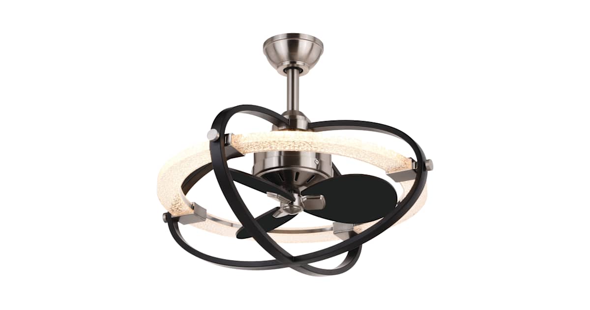 Vaxcel Lighting F0098 Galileo 22" 3 Blade LED Indoor Ceiling Fan with ...