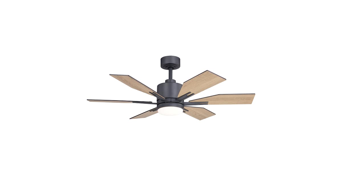 Vaxcel Lighting F0104 Mayfield 44" 6 Blade LED Indoor Ceiling Fan with ...