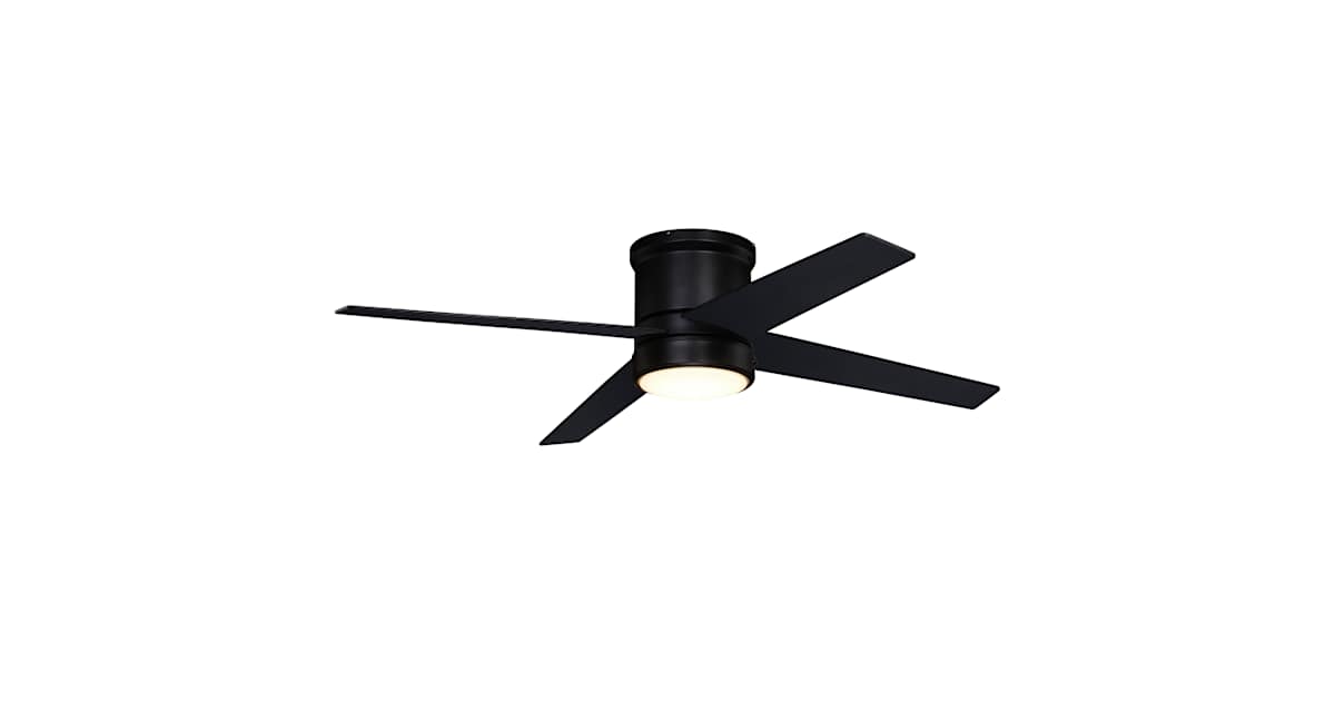 Vaxcel Lighting F0106 Erie 52" 4 Blade LED Indoor Ceiling Fan with ...