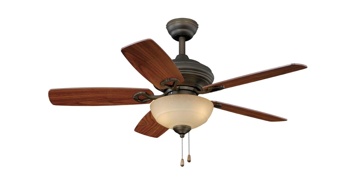 Vaxcel Lighting FN42999OR Valencia 42" 5 Blade Indoor Ceiling Fan with ...