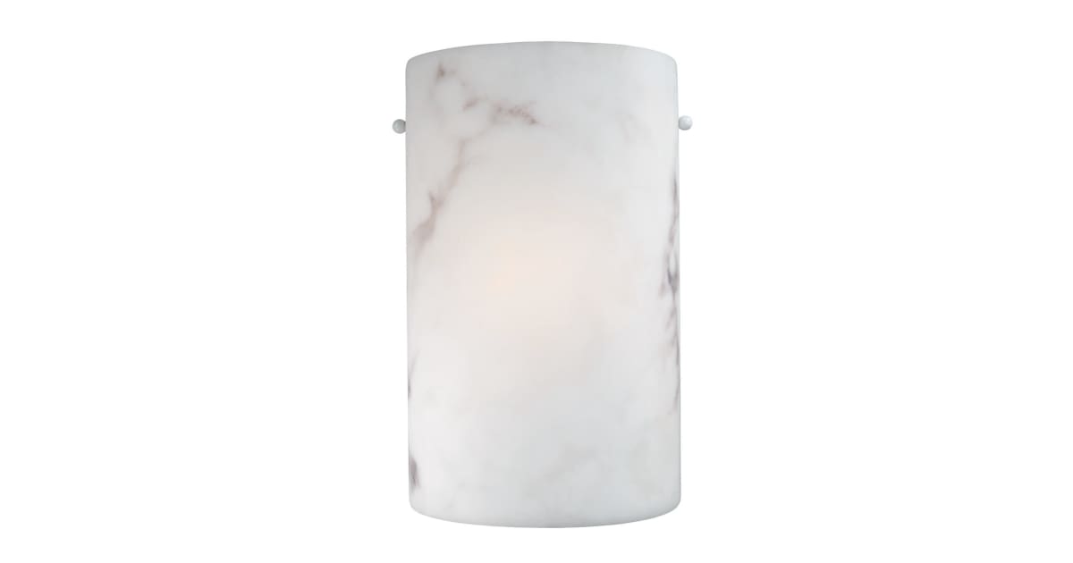 Vaxcel Lighting WS52012W LED Wall Sconce Contemporary / Modern 8" Wide Cylindrical Wall Sconce ...