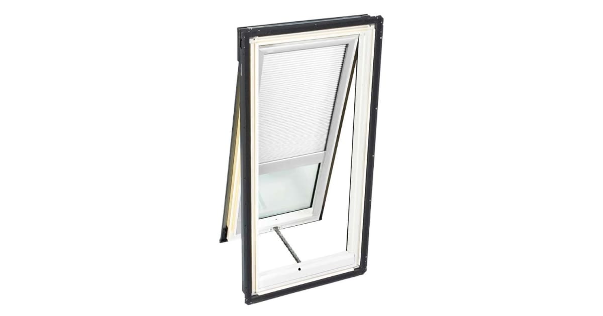 Velux VSS C04 2004CS00W 21 x 37-7/8 Inch Laminated LowE3 Solar Powered Venting Deck Mount ...