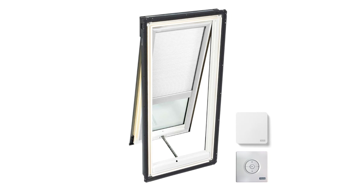 Velux VS C06 2004CS00XW VS 21 x 45-3/4 Inch Laminated LowE3 Manual Venting Deck Mount Skylight ...