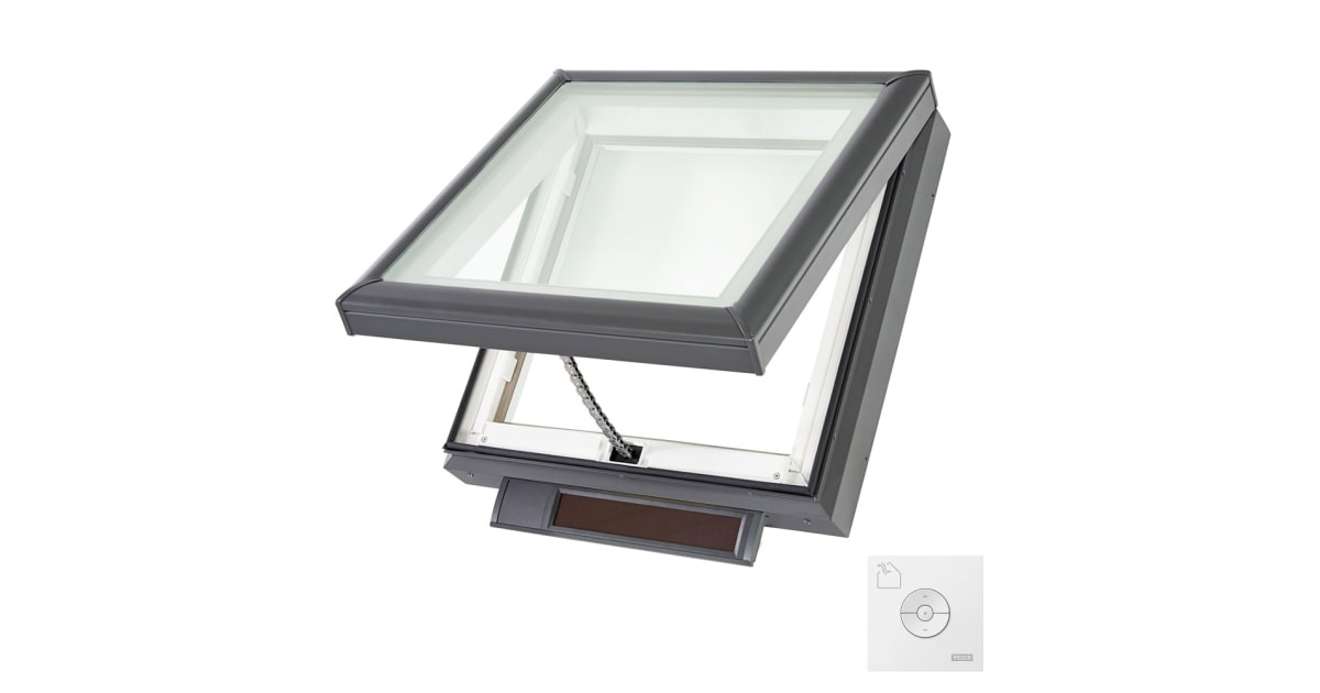 Velux VCS 2222 2004 22-1/2 x 22-1/2 Inch Laminated LowE3 Solar Powered ...