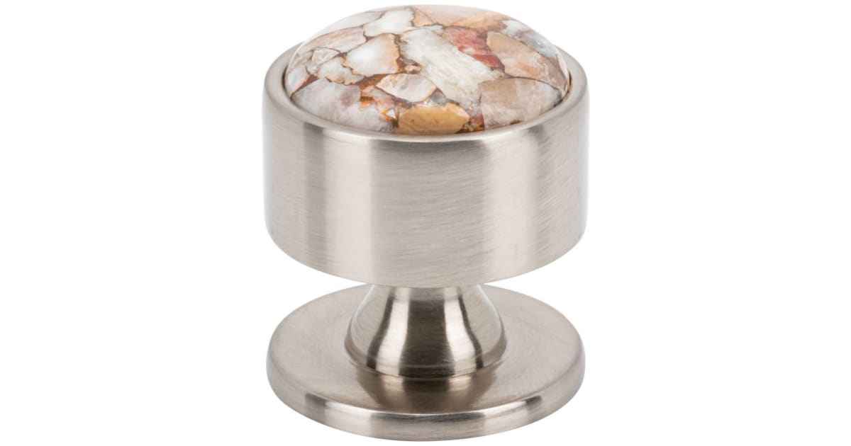 Vesta Fine Hardware V7552BSN FireSky Solid Brass 1-3/8" Round Artisan ...