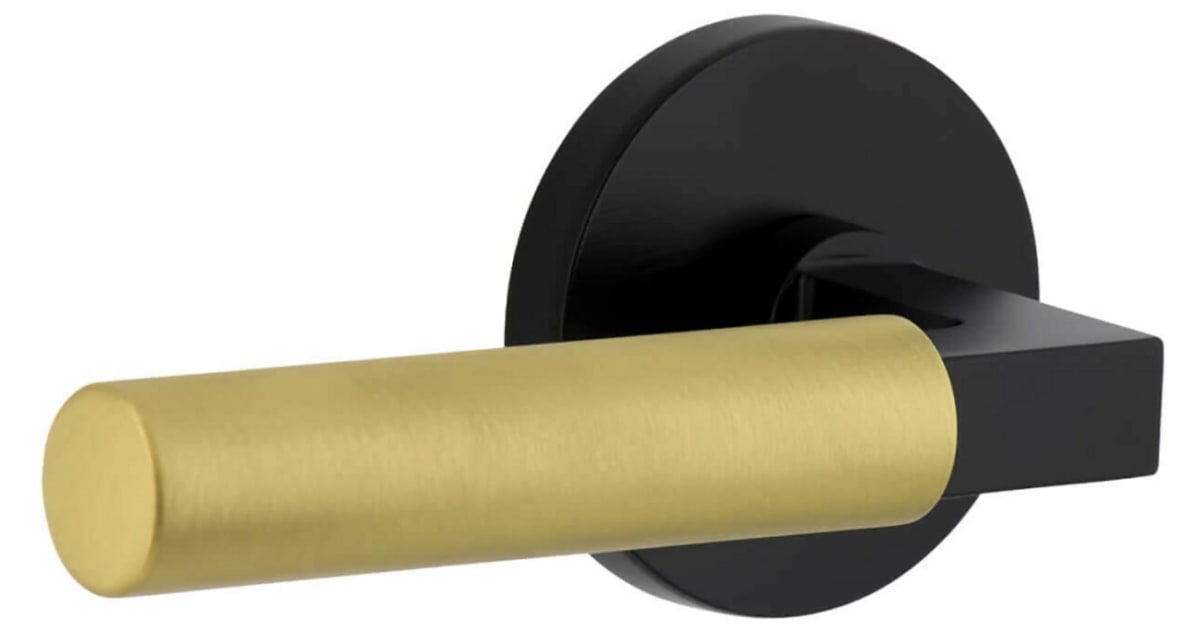Viaggio 602980 Split Finish Left Handed Solid Brass Privacy Door Lever ...