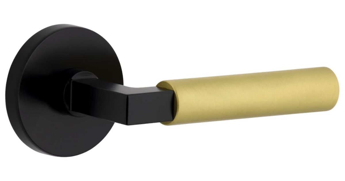 Viaggio 603028 Split Finish Right Handed Solid Brass Privacy Door Lever ...
