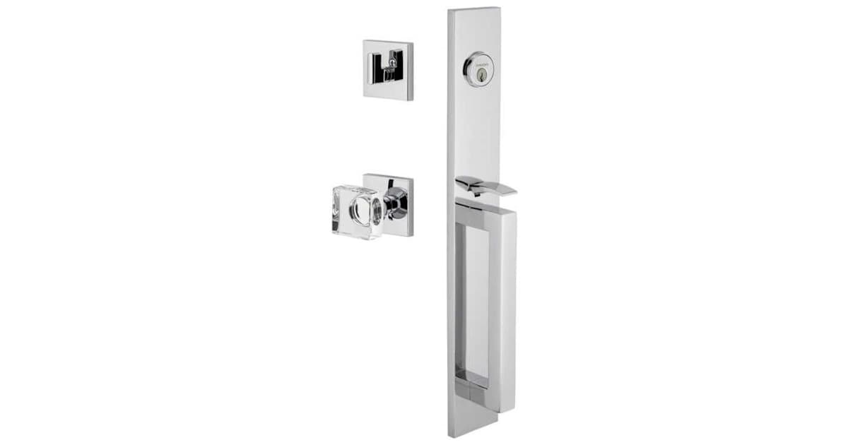 Viaggio 603710 Quadrato Full Plate Keyed Entry "D" Grip Handleset with ...