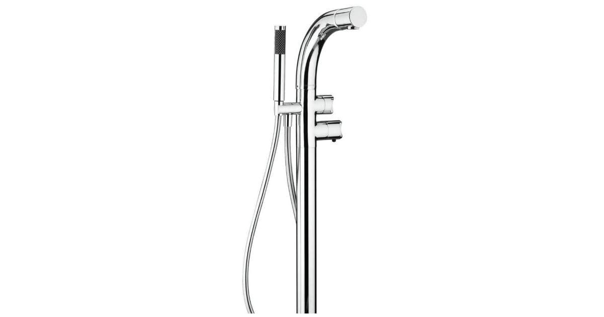 Victoria and Albert TU-14-PC Tubo Free Standing Tub Filler with Build ...
